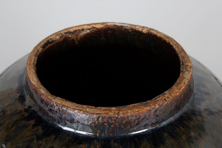 Vintage Ceramic Glazed Storage Jar For Sale at 1stDibs | vintage ...