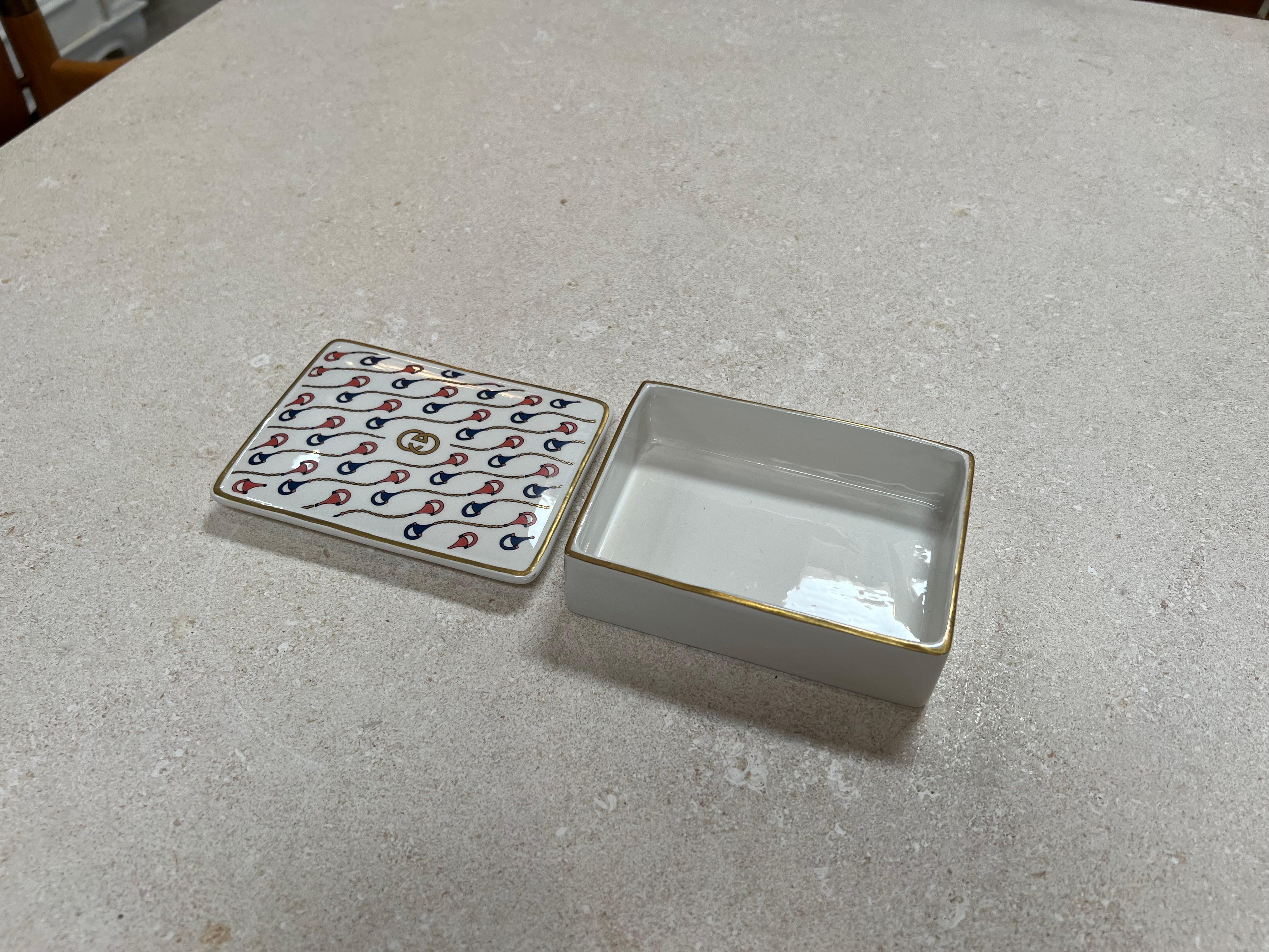 Vintage Ceramic Gucci Box 1970s For Sale at 1stDibs