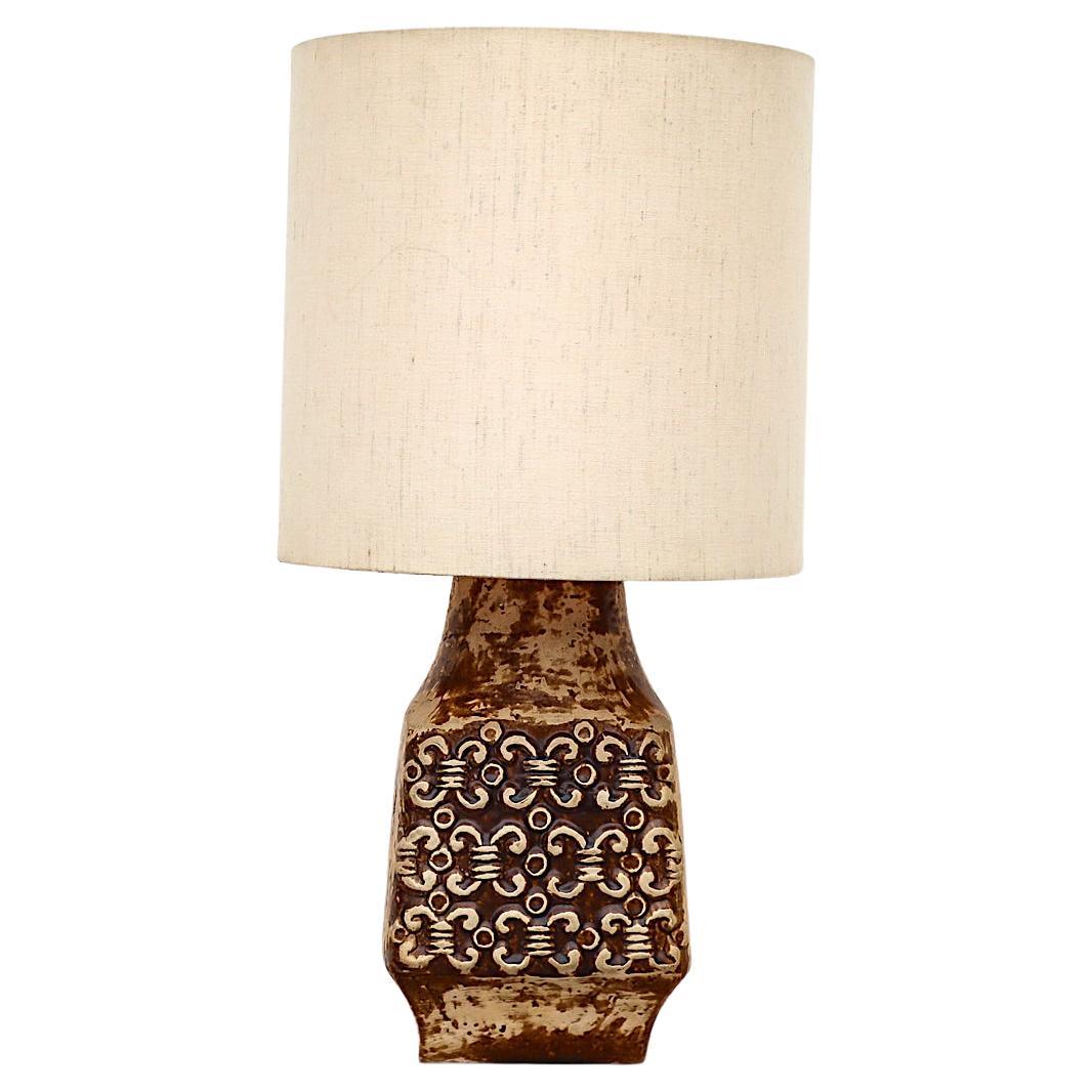 Midcentury Dutch Ceramic Table Lamp For Sale at 1stDibs