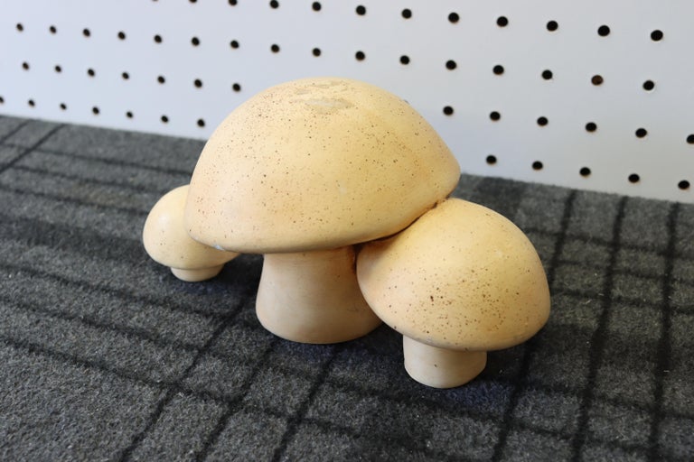 Vintage Ceramic Mushroom Sculpture For Sale at 1stDibs