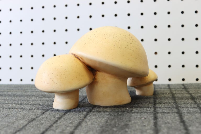Vintage Ceramic Mushroom Sculpture For Sale at 1stDibs