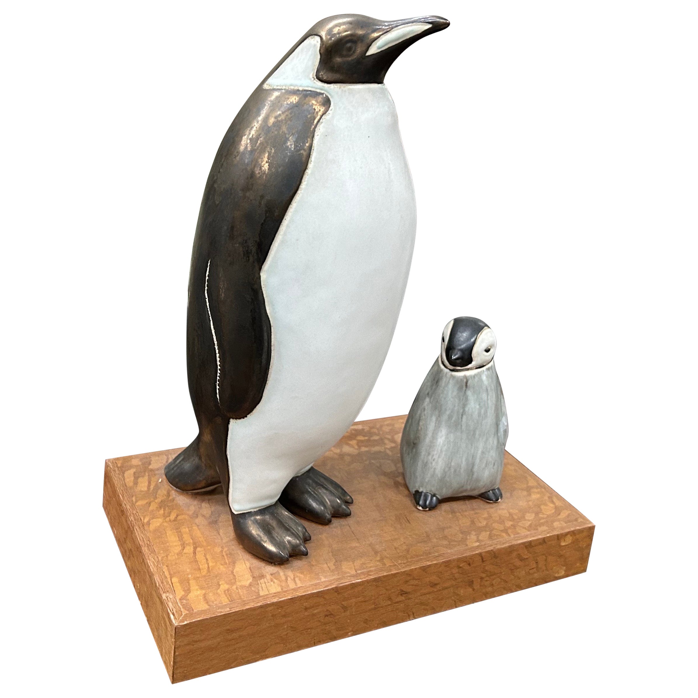 Vintage Ceramic Penguin Sculpture For Sale at 1stDibs