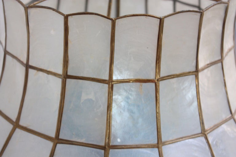 Vintage Ceramic Table Lamp with Capiz Shell Shade at 1stDibs | vintage ...