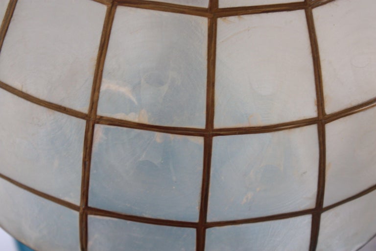 Vintage Ceramic Table Lamp with Capiz Shell Shade at 1stDibs | vintage ...