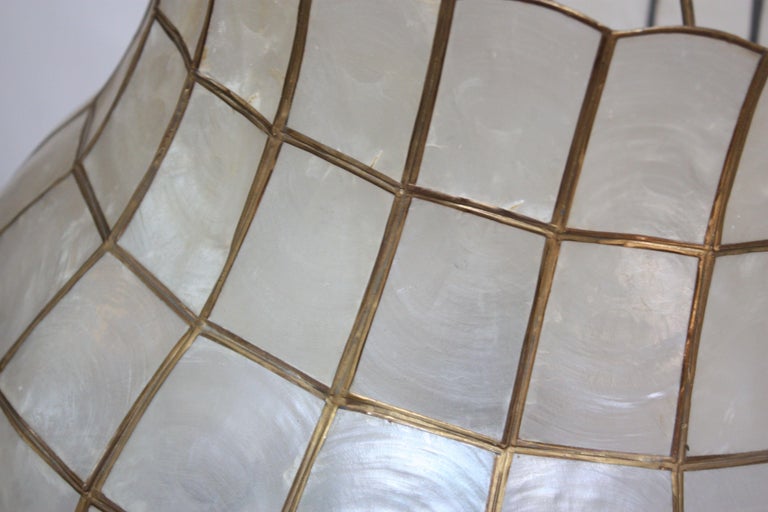 Vintage Ceramic Table Lamp with Capiz Shell Shade at 1stDibs | vintage ...