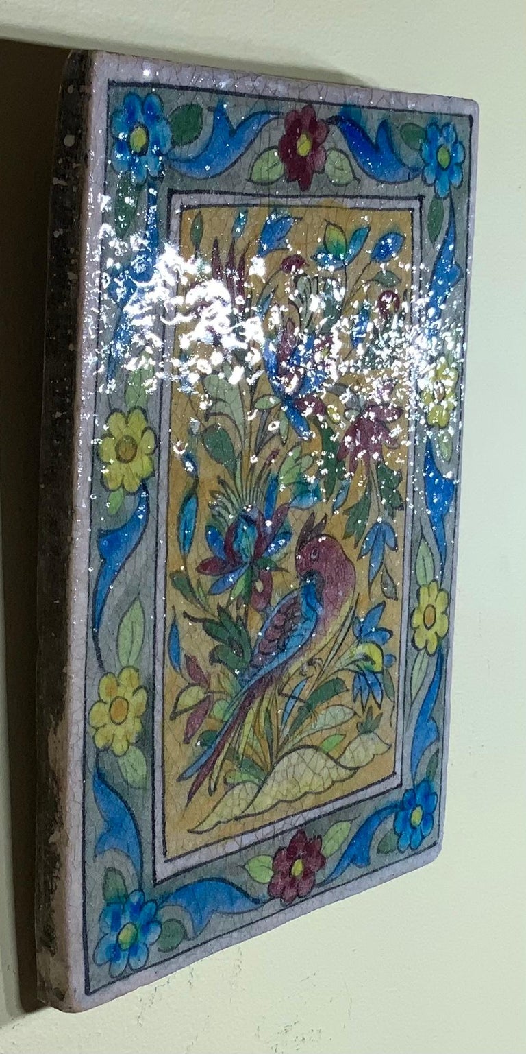 Vintage Ceramic Tile Wall Hanging For Sale at 1stDibs