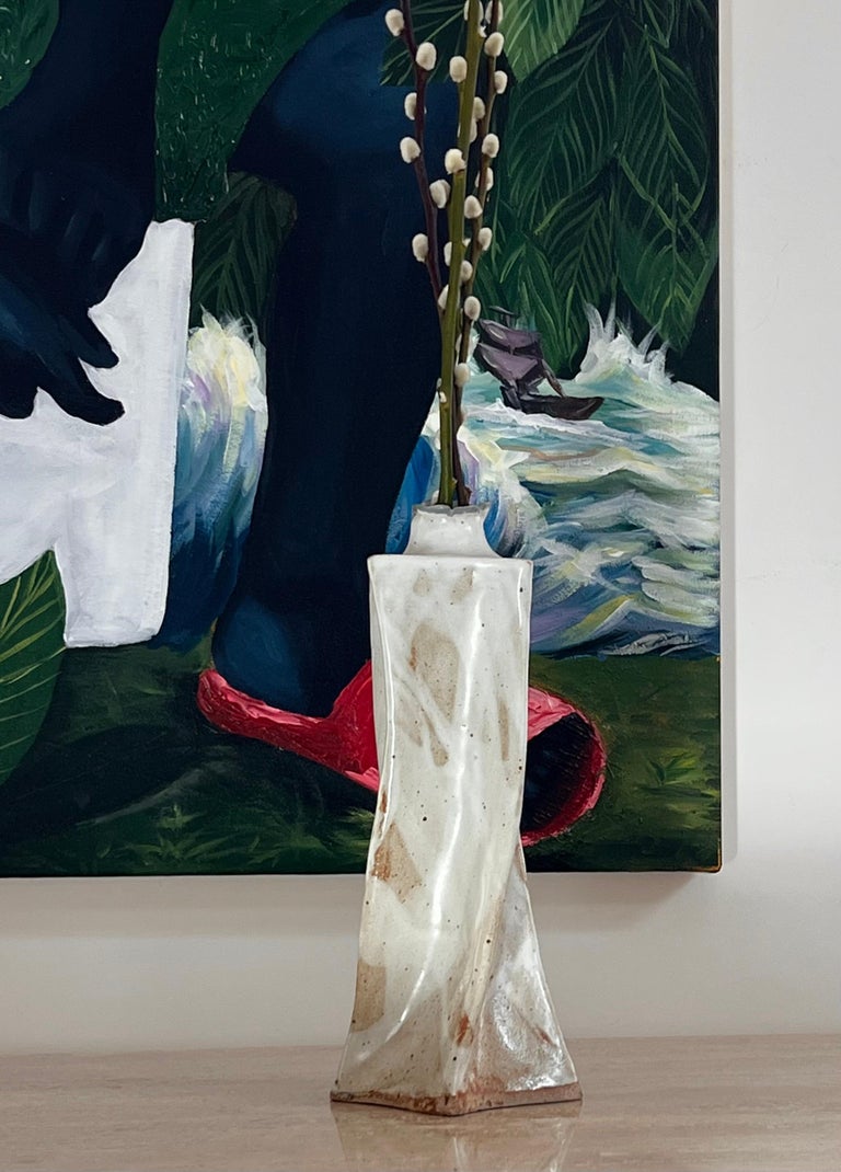 Vintage Ceramic Twisted Pottery Vessel Vase, Late 20th Century For Sale ...