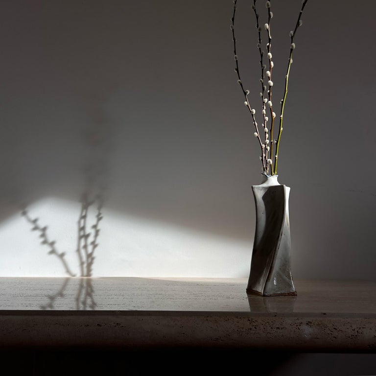 Vintage Ceramic Twisted Pottery Vessel Vase, Late 20th Century For Sale ...
