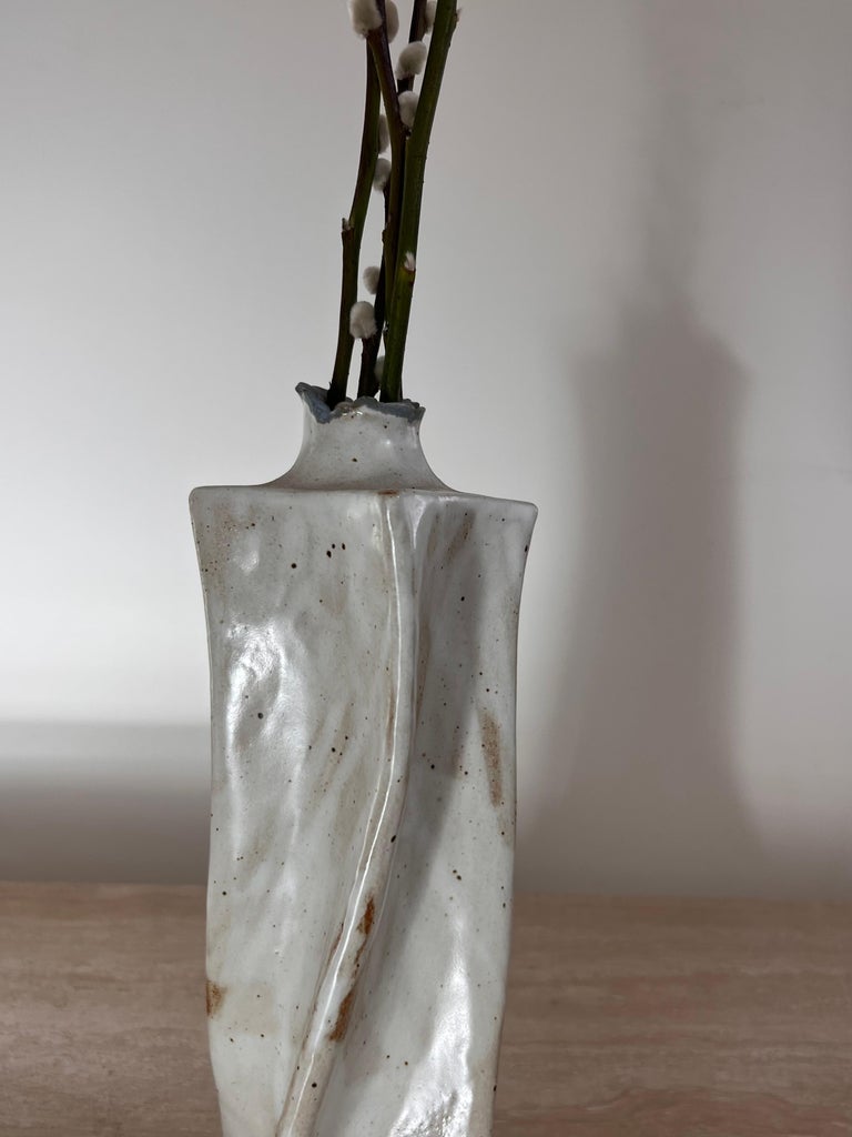 Vintage Ceramic Twisted Pottery Vessel Vase, Late 20th Century For Sale ...