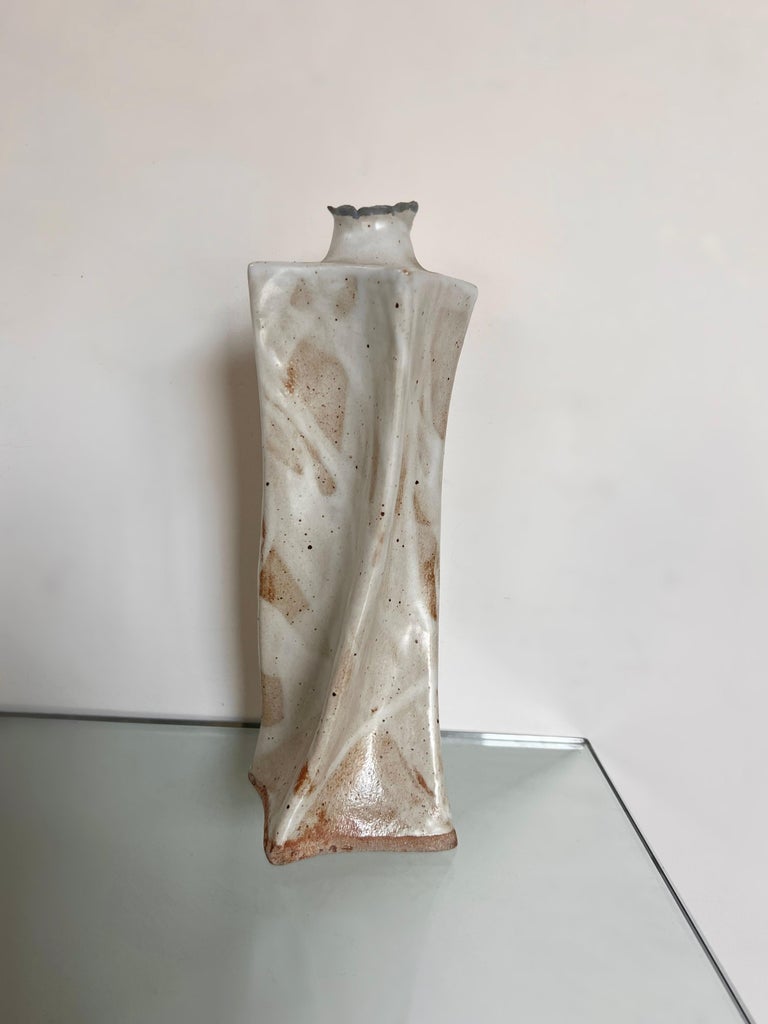 Vintage Ceramic Twisted Pottery Vessel Vase, Late 20th Century For Sale ...