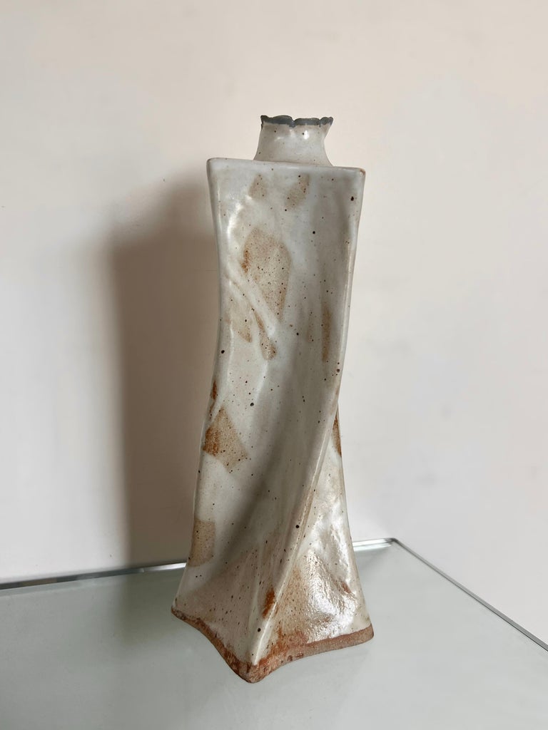 Vintage Ceramic Twisted Pottery Vessel Vase, Late 20th Century For Sale ...