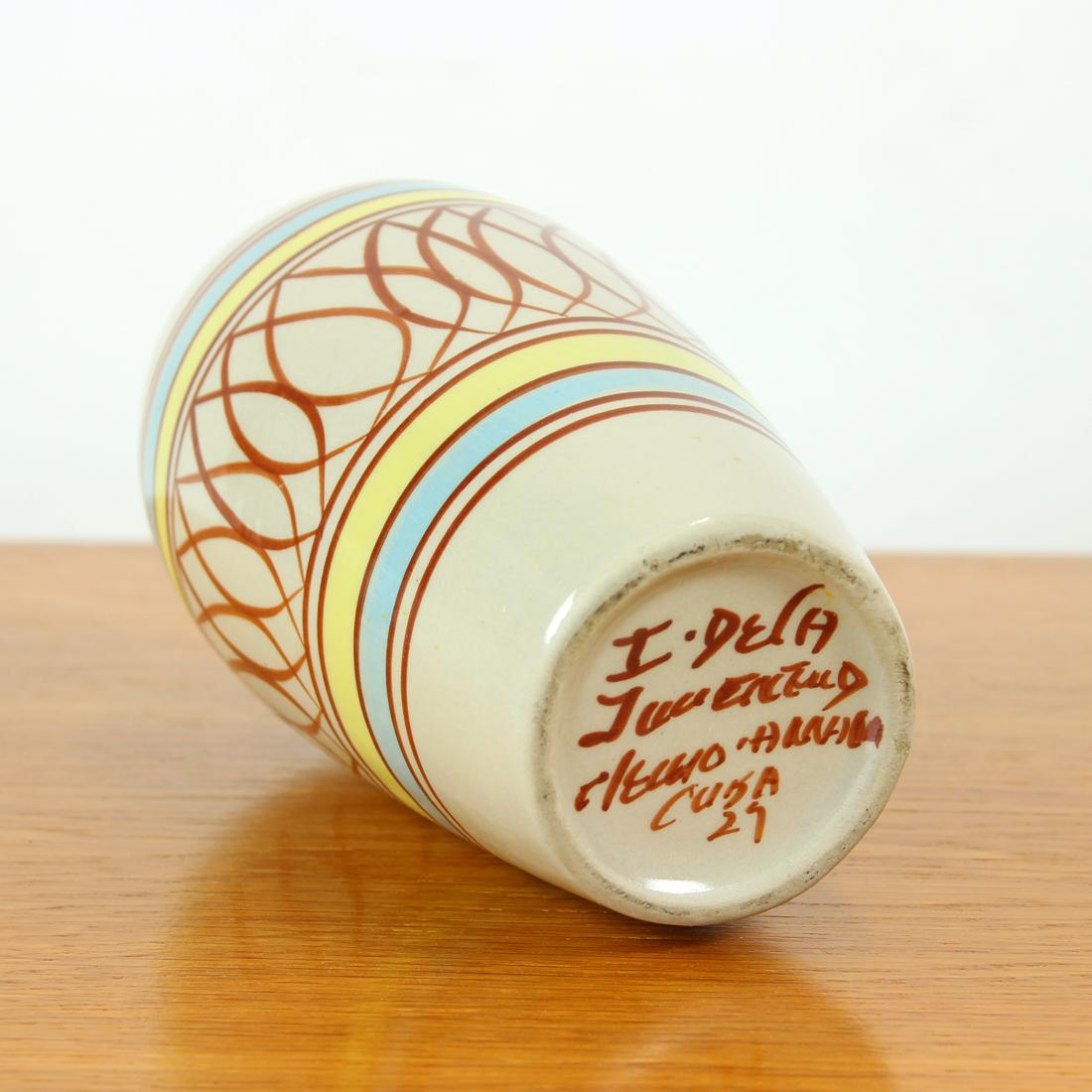 Vintage Ceramic Vase, Cuba, 1924 at 1stDibs | cuban pottery