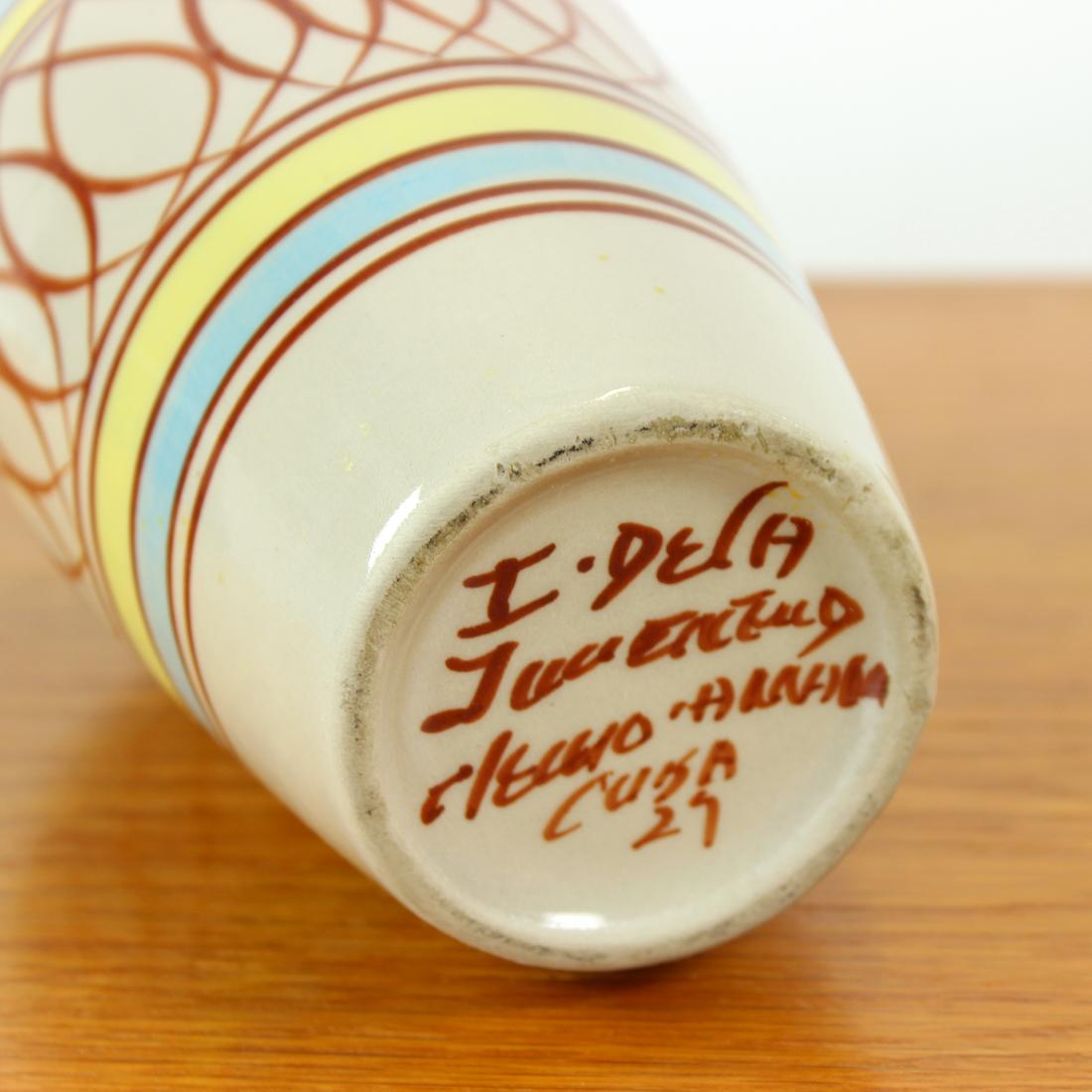 Vintage Ceramic Vase, Cuba, 1924 at 1stDibs | cuban pottery