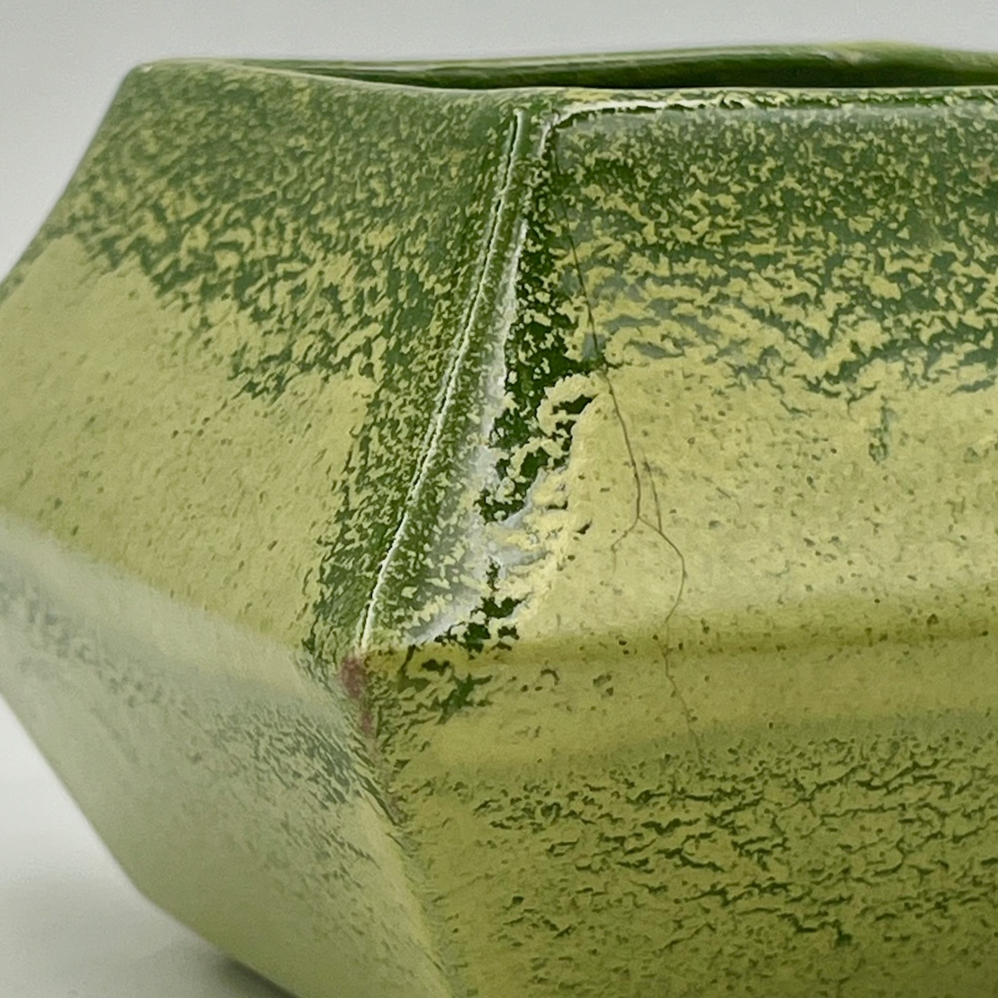 Vintage Ceramic Vase in Sage Green Bertoncello – 70s Handmade ...