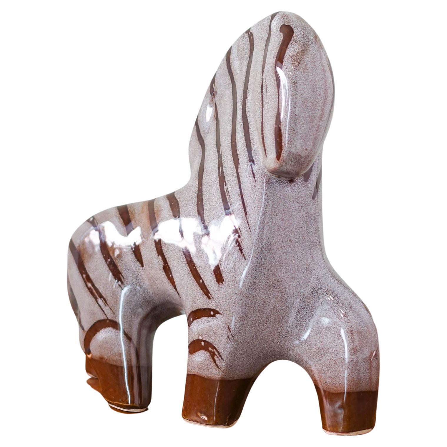 Ceramic Savannah Zebra Reproduction, Contemporary For Sale at 1stDibs