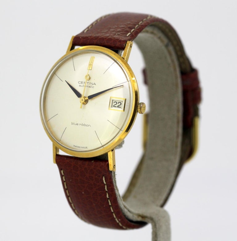 Vintage Certina Men's Automatic Wristwatch "Blue Ribbon" at 1stDibs ...