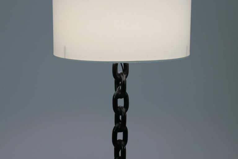 Vintage Chain Link Floor Lamp, France, 1960s For Sale at 1stDibs