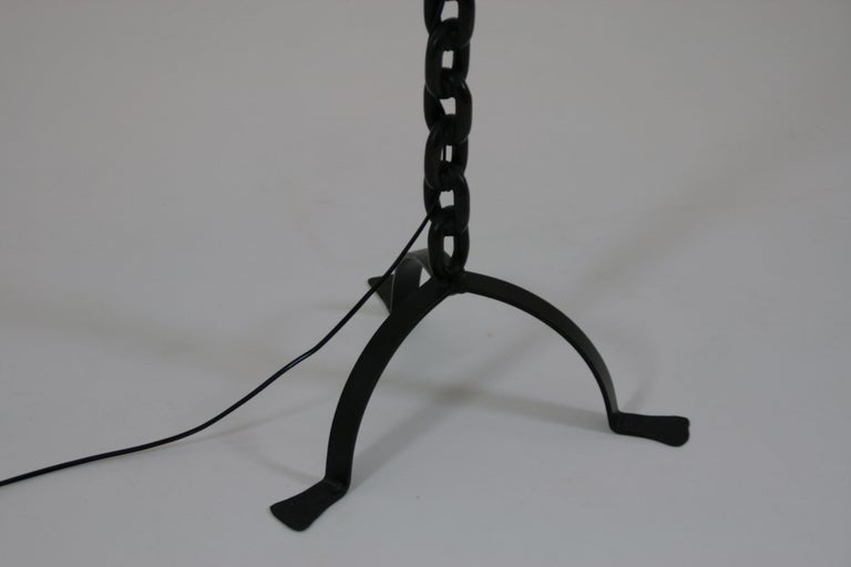 Vintage Chain Link Floor Lamp, France, 1960s For Sale at 1stDibs