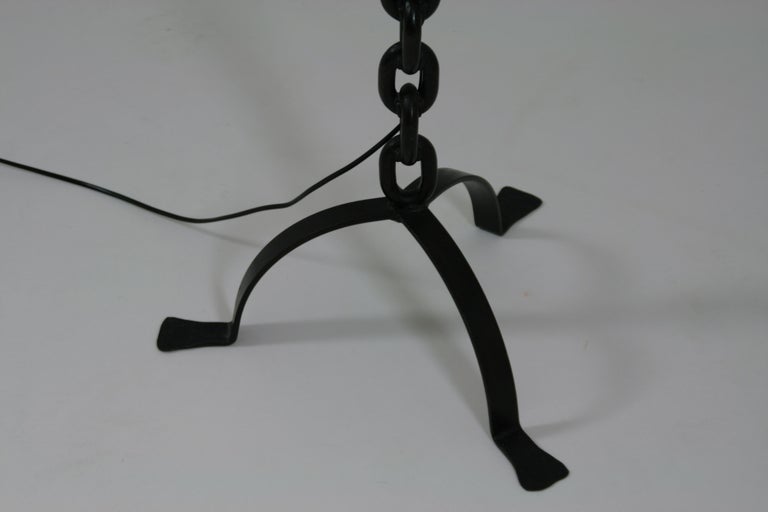 Vintage Chain Link Floor Lamp, France, 1960s For Sale at 1stDibs