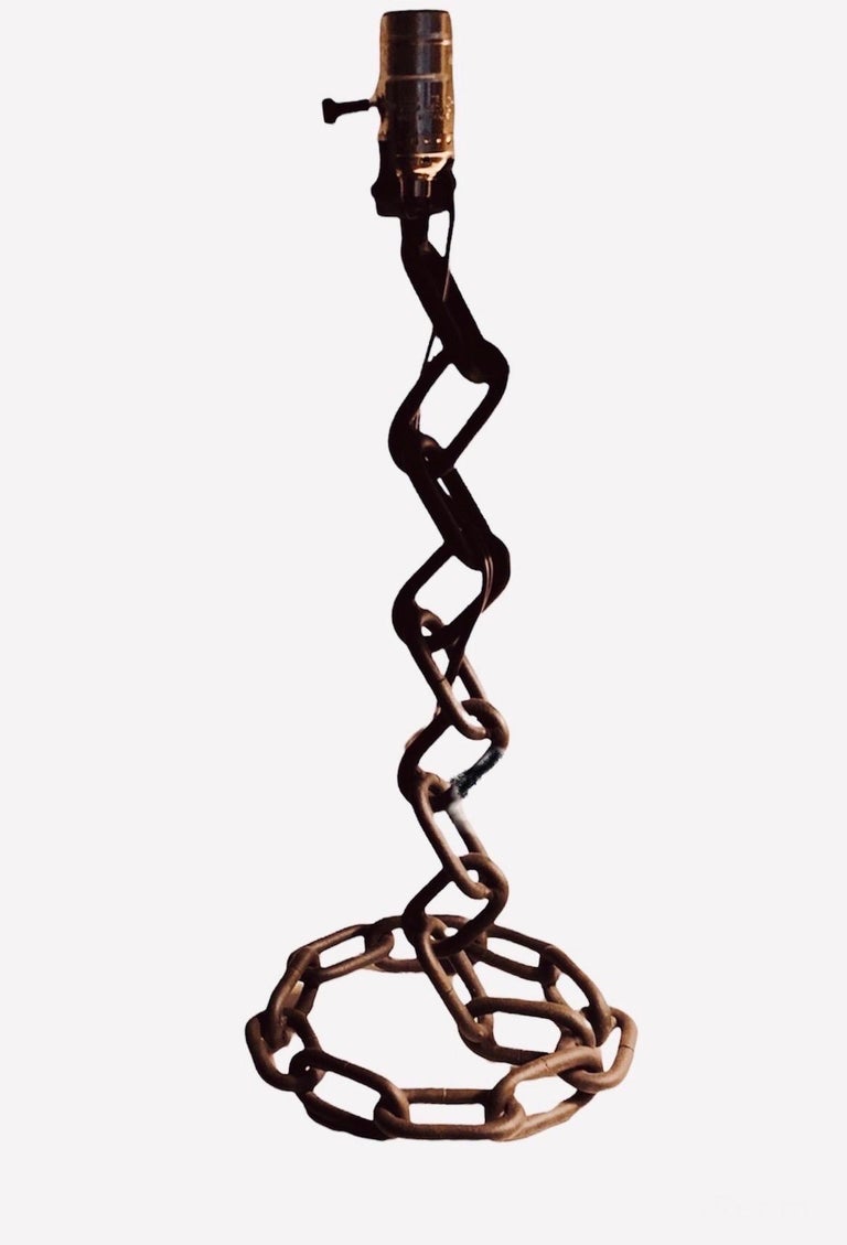 Vintage Chainlink Table Lamps after Franz West at 1stDibs