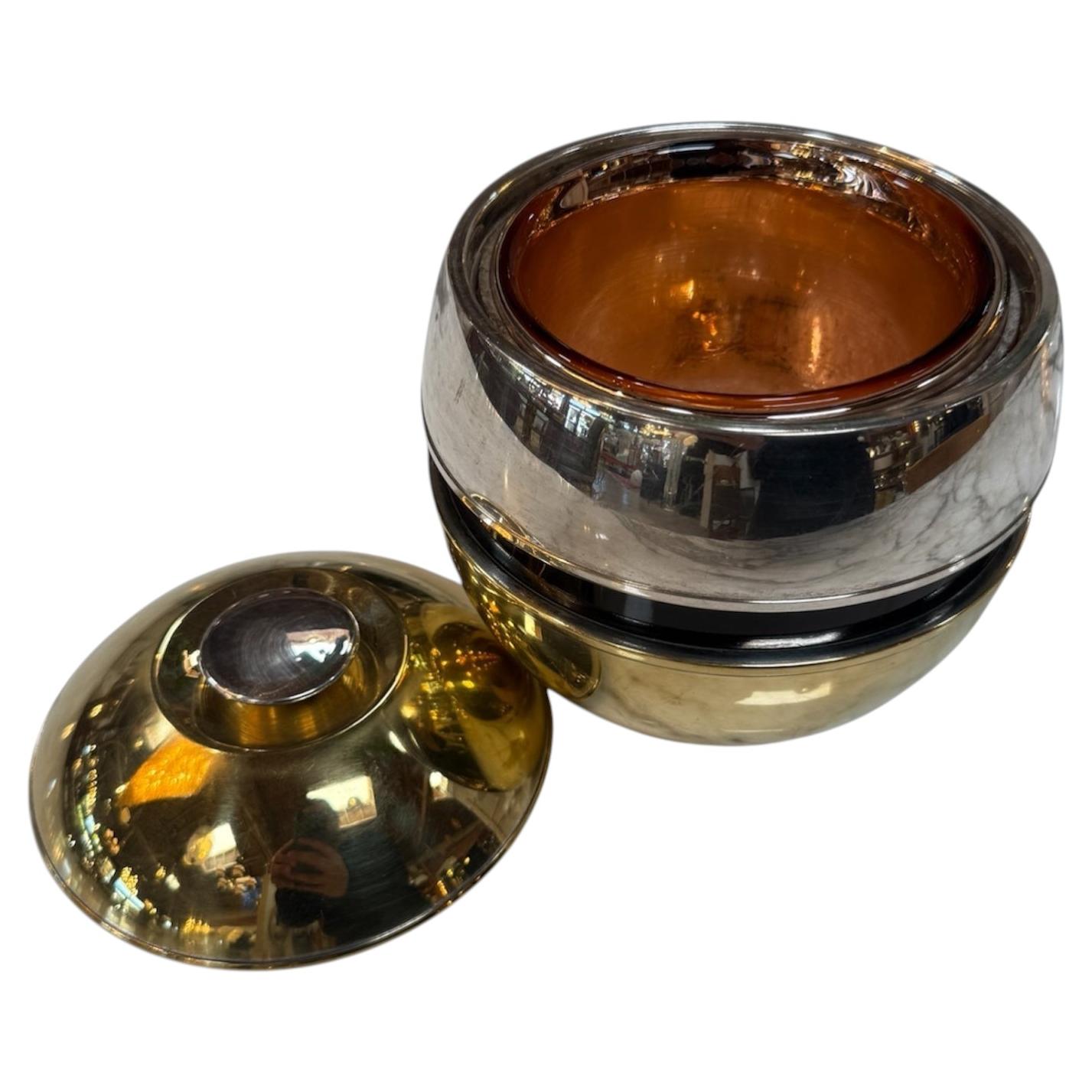 Vintage Champagne Cooler with Lid For Sale at 1stDibs