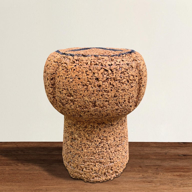 Vintage Champagne Cork Stool or Side Table at 1stDibs