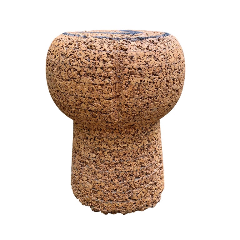Vintage Champagne Cork Stool or Side Table at 1stDibs