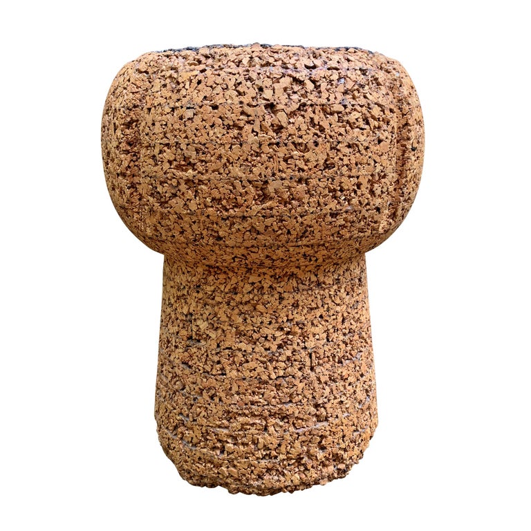 Vintage Champagne Cork Stool or Side Table at 1stDibs