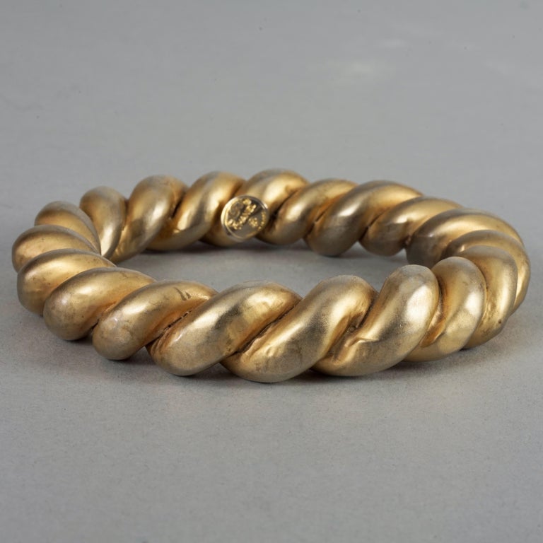 Vintage CHANEL by VICTOIRE de CASTELLANE Twisted Rope Bangle Bracelet ...