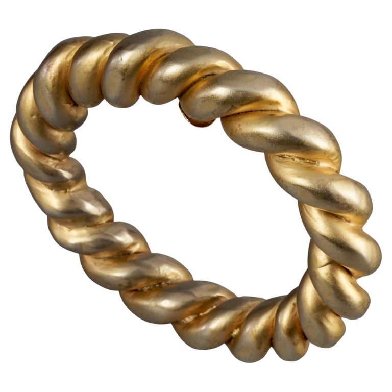 Vintage CHANEL by VICTOIRE de CASTELLANE Twisted Rope Bangle Bracelet ...