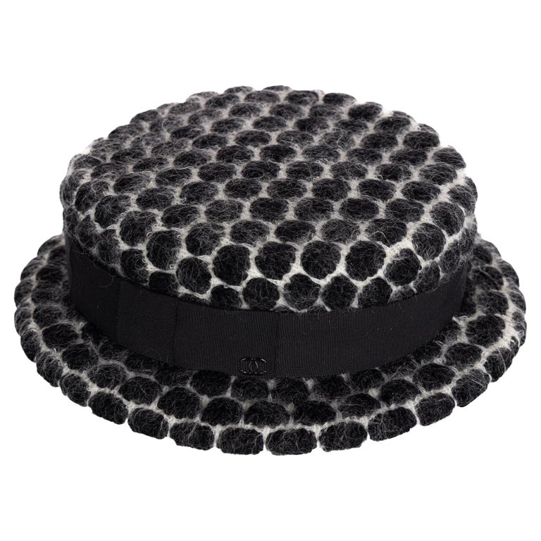 chanel hat black