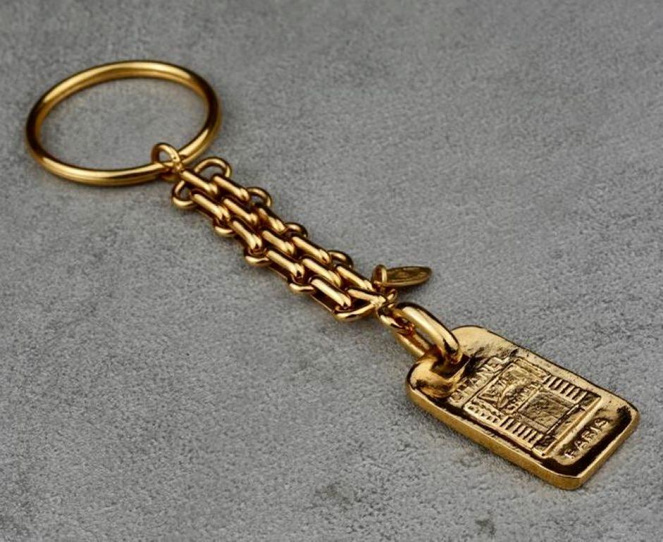 Vintage CHANEL Iconic Door Keychain at 1stDibs | vintage chanel keychain