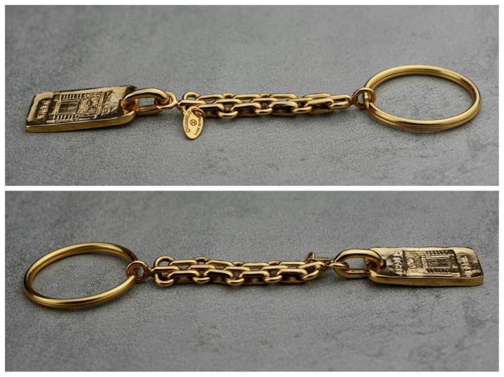 Vintage CHANEL Iconic Door Keychain at 1stDibs | vintage chanel keychain