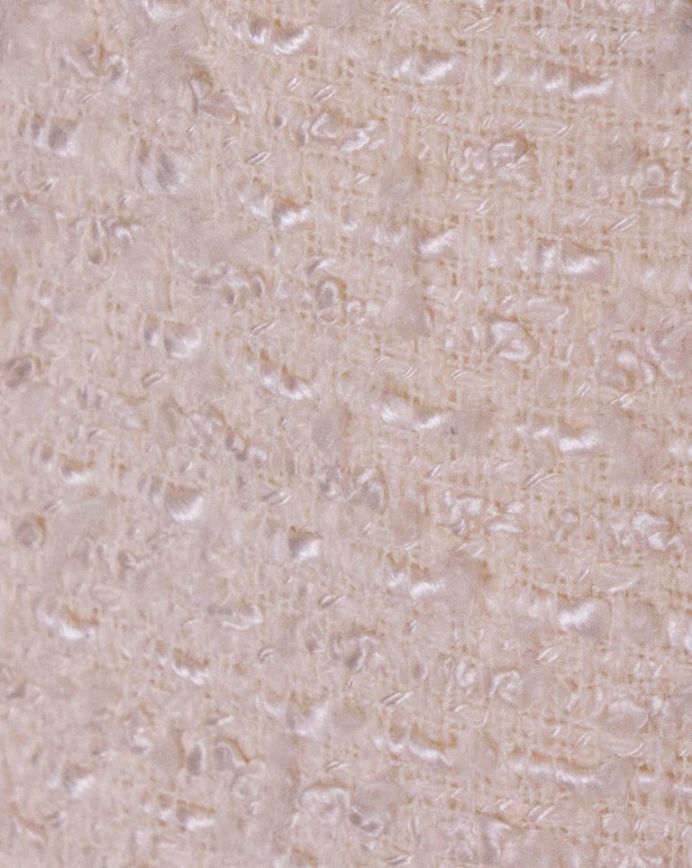 Vintage Chanel Ivory Boucle Skirt at 1stDibs