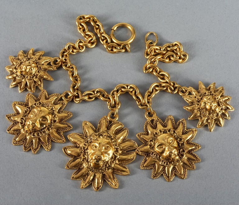 Vintage Chanel Lion Head Medallion Necklace For Sale at 1stDibs | lion ...