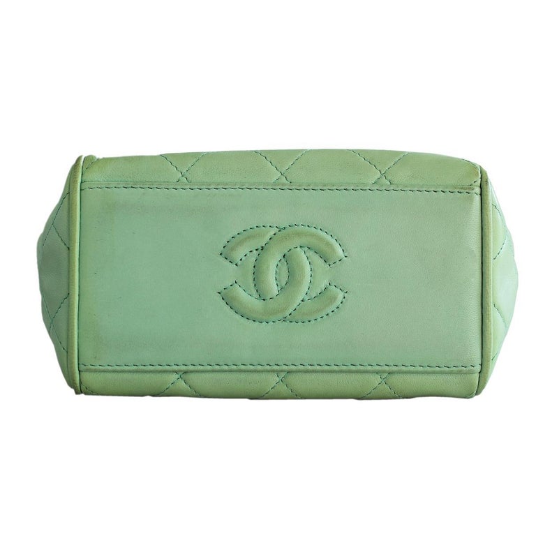 Vintage Chanel Mint Green Mini Bag at 1stDibs