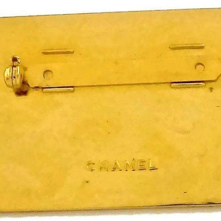 Vintage CHANEL PARIS Logo Name Plate Brooch at 1stDibs | vintage chanel ...