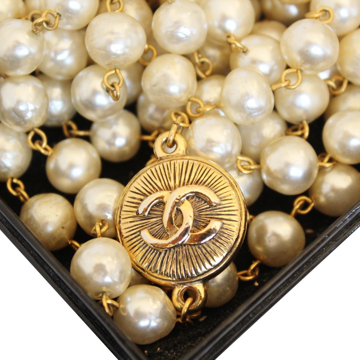 Vintage Chanel Pearl Necklace at 1stDibs | chanel pearls necklace ...