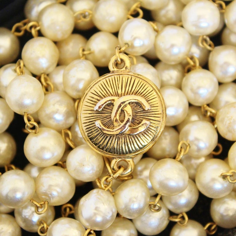 Vintage Chanel Pearl Necklace at 1stDibs | chanel pearls necklace ...