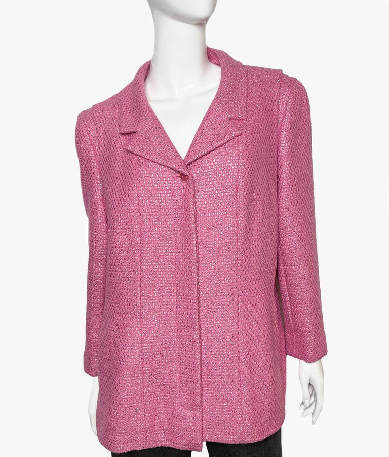 Vintage Chanel Pink and Metallic Blazer, Cruise 2001 Collection For ...