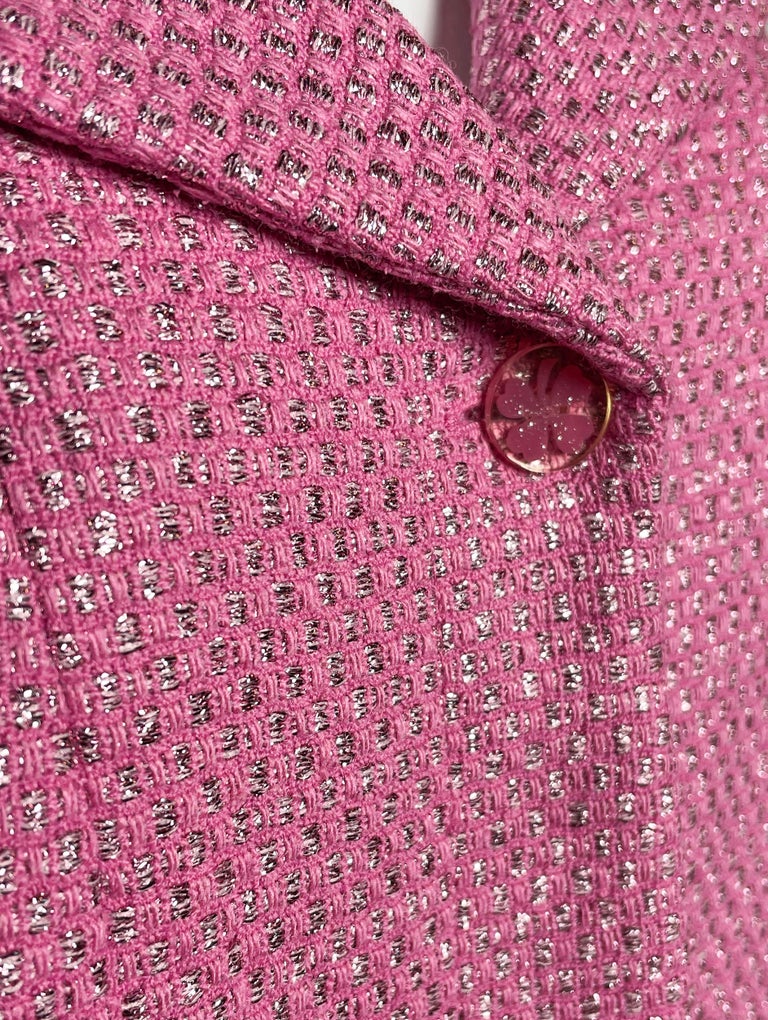 Vintage Chanel Pink and Metallic Blazer, Cruise 2001 Collection For ...