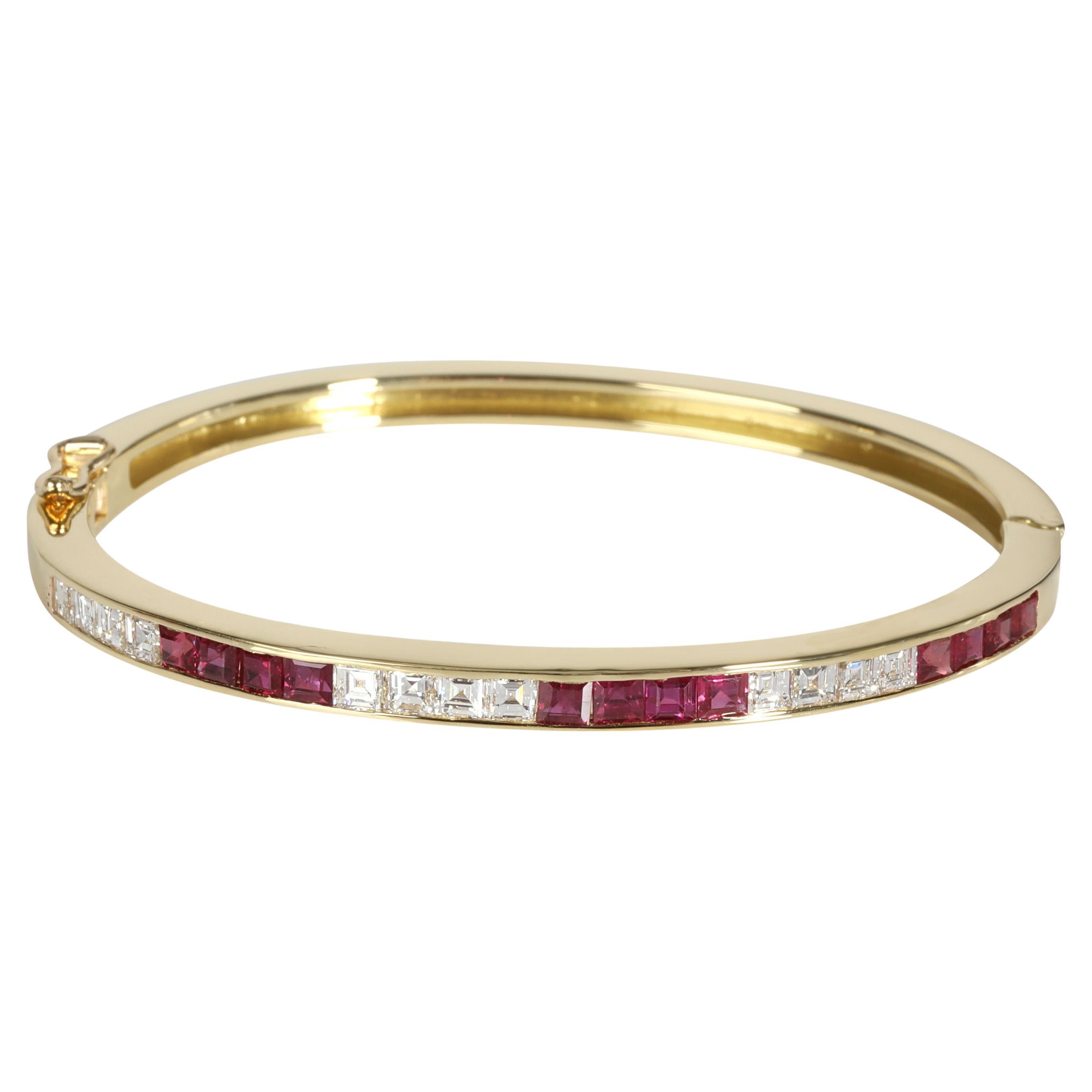 Diamond Channel Set Bangle For Sale at 1stDibs