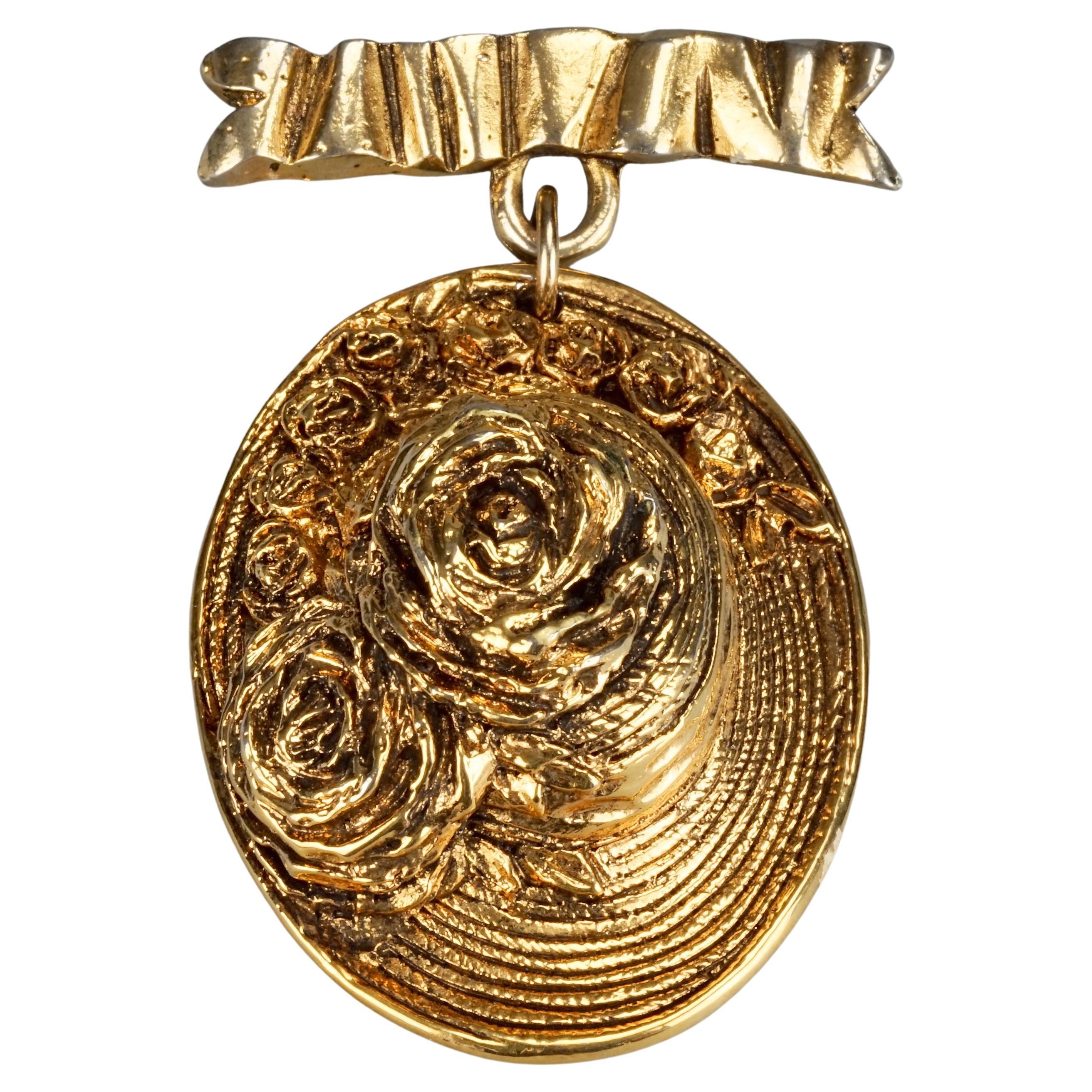 French Woloch Paris red Poured Glass byzantine filigree faux pearl drop ...