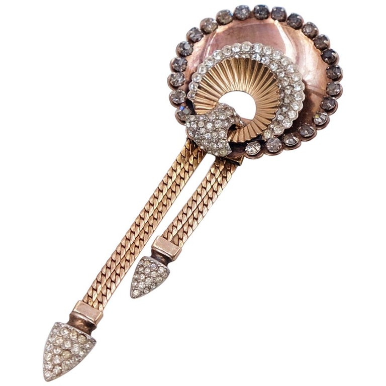 Vintage Charles Reis Sterling Gold Filled Brooch 1930s at 1stDibs ...