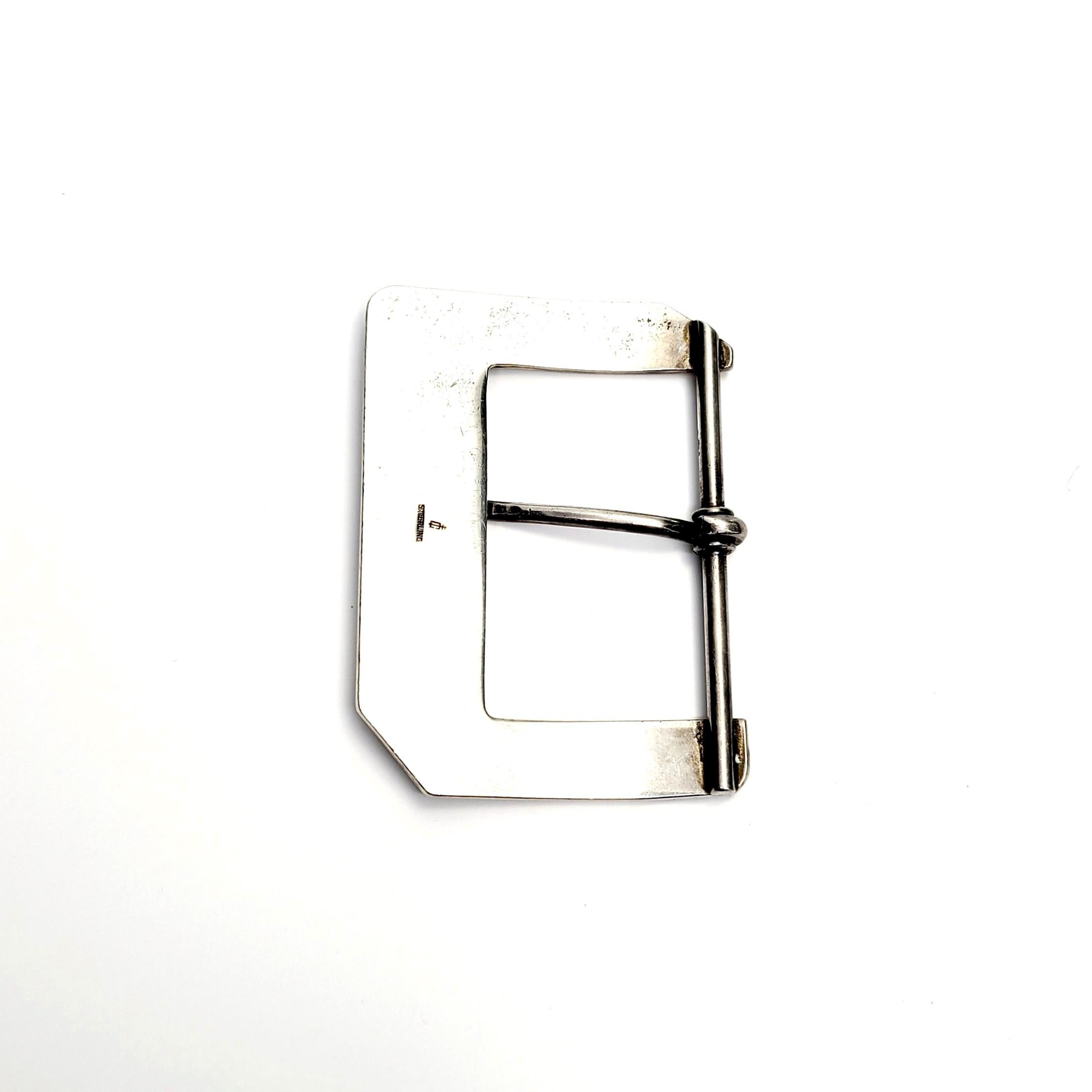 Vintage Charles Thomae Sterling Silver Belt Buckle at 1stDibs