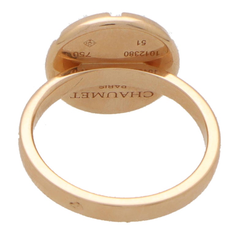Vintage Chaumet Paris Smoky Quartz and Diamond Class One Ring in Rose ...