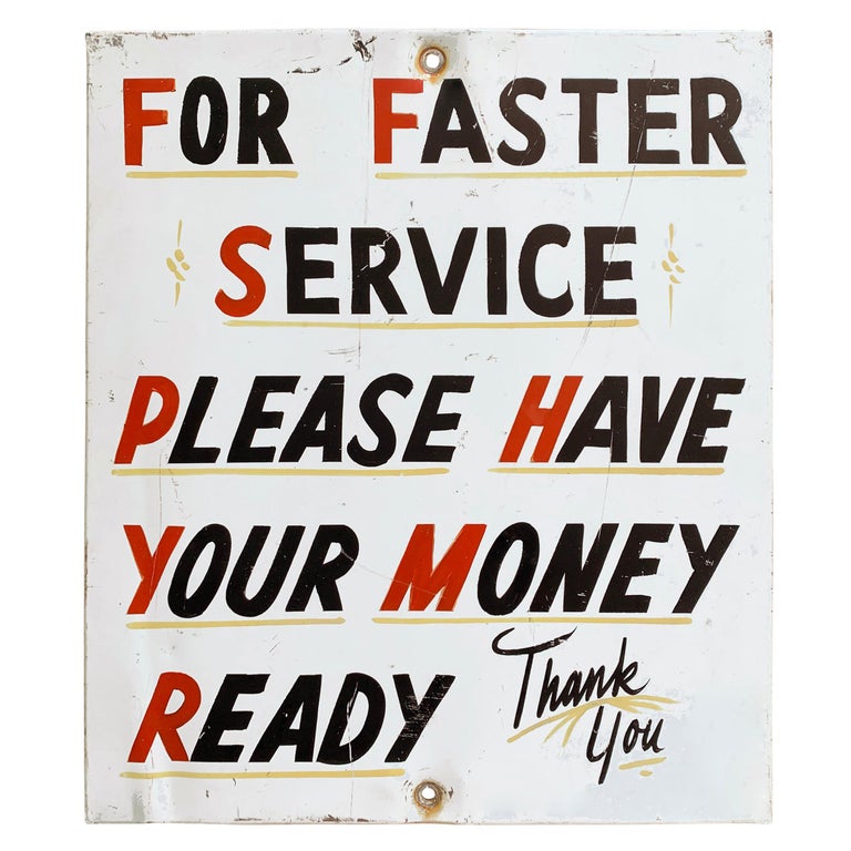 Vintage Cheeky Shop Sign at 1stDibs