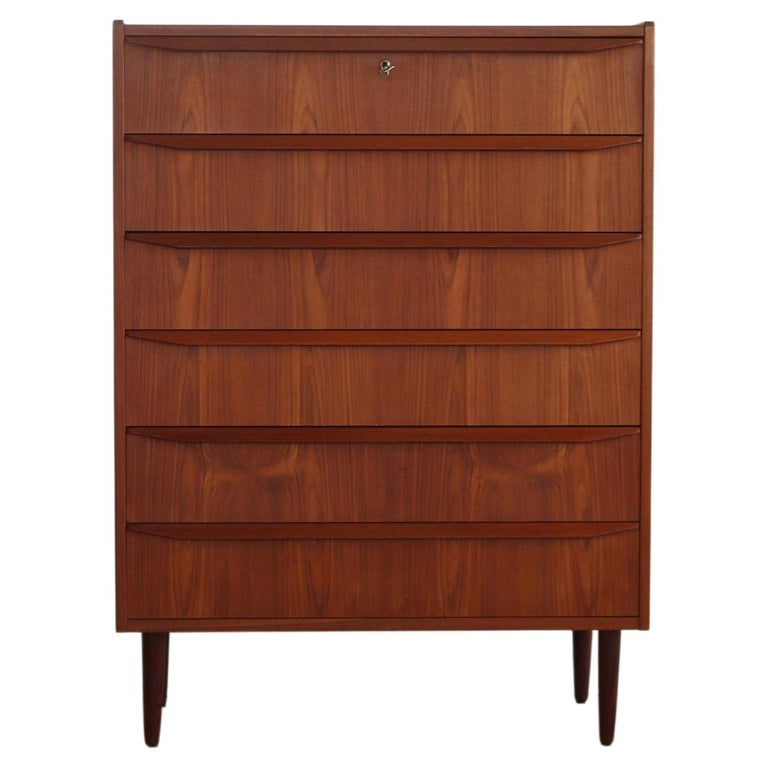 Vintage Chest of Drawers Cabinet Teak 60s Danish For Sale at 1stDibs