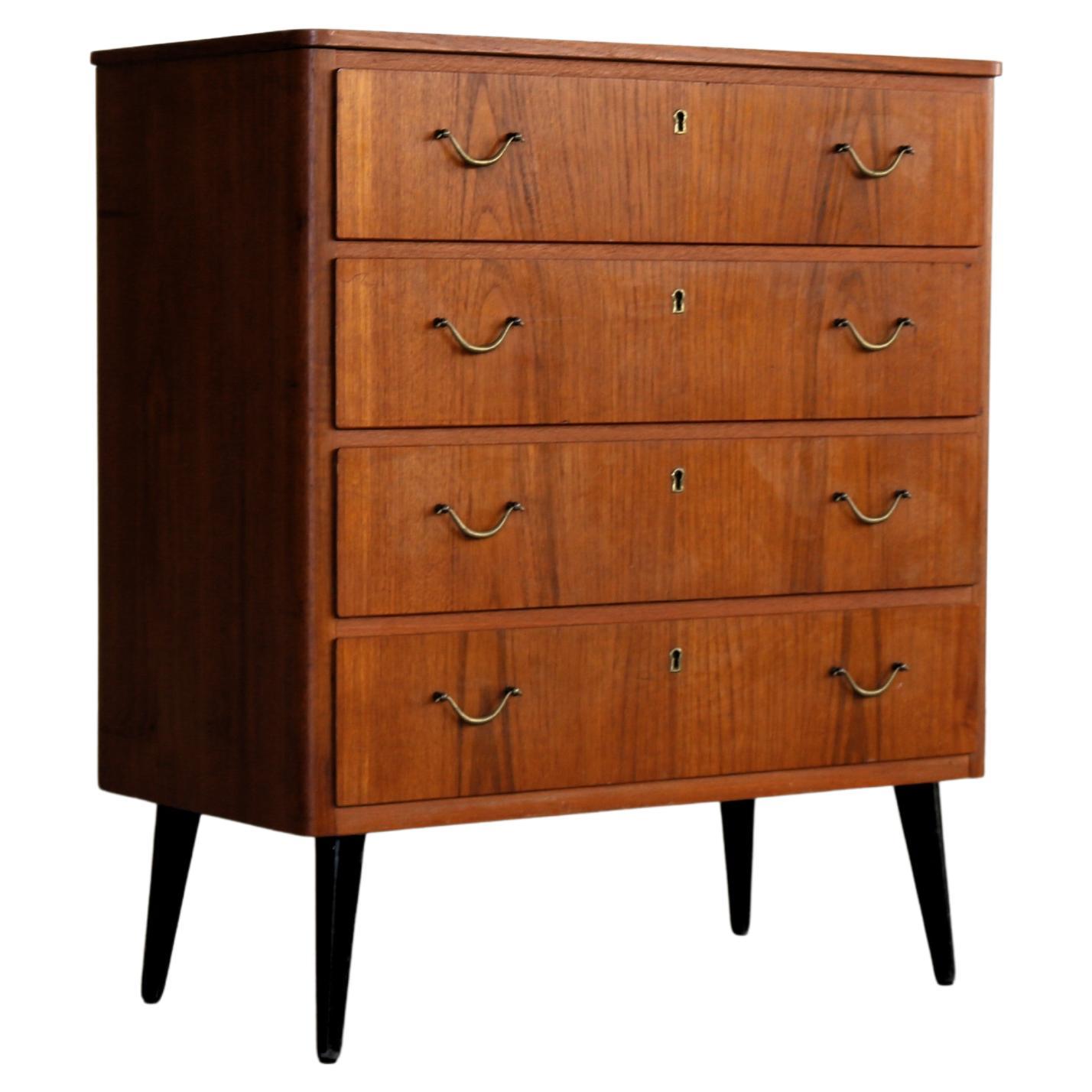 vintage chest of drawers cupboard 60s Swedish For Sale at 1stDibs