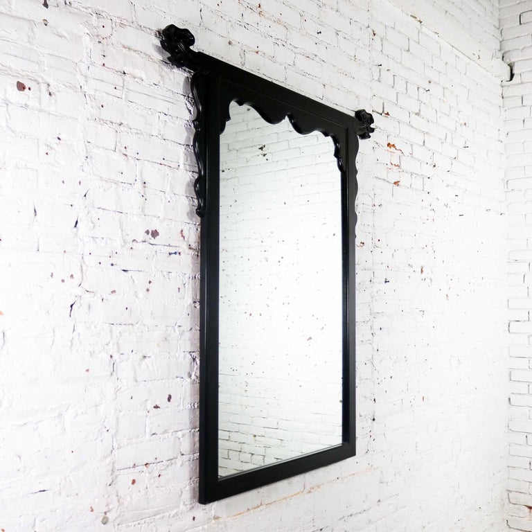 Vintage Chin Hua Ebonized Mirror by Raymond K. Sobota for Century ...